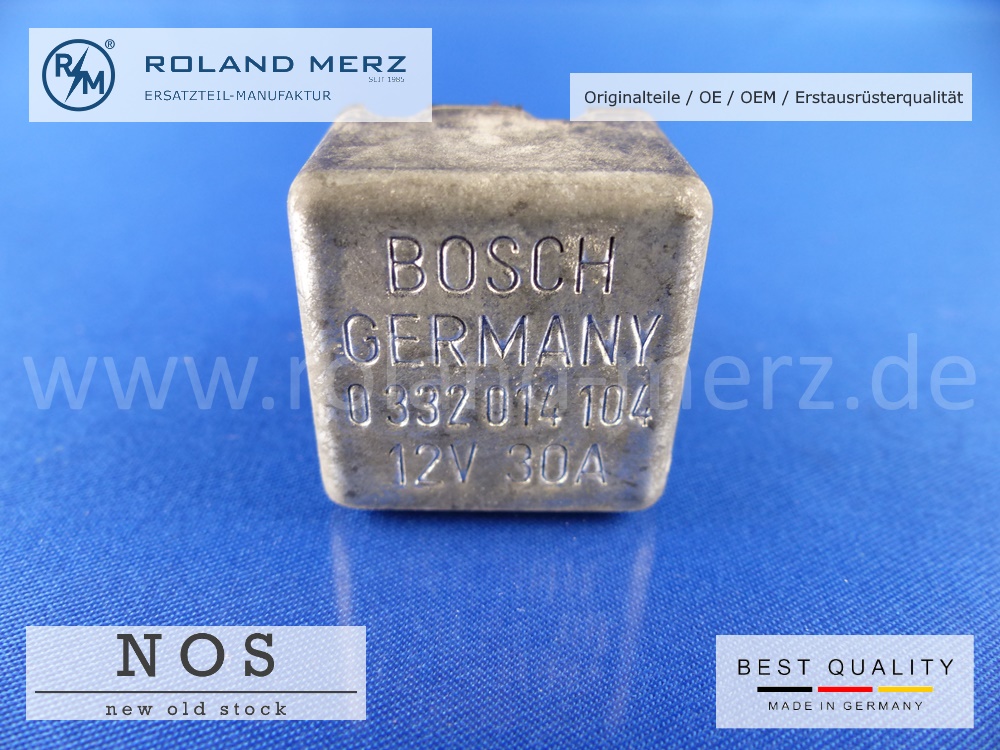 Bosch 0 332 014 104 Kleinrelais 12 Volt 30 Amp.